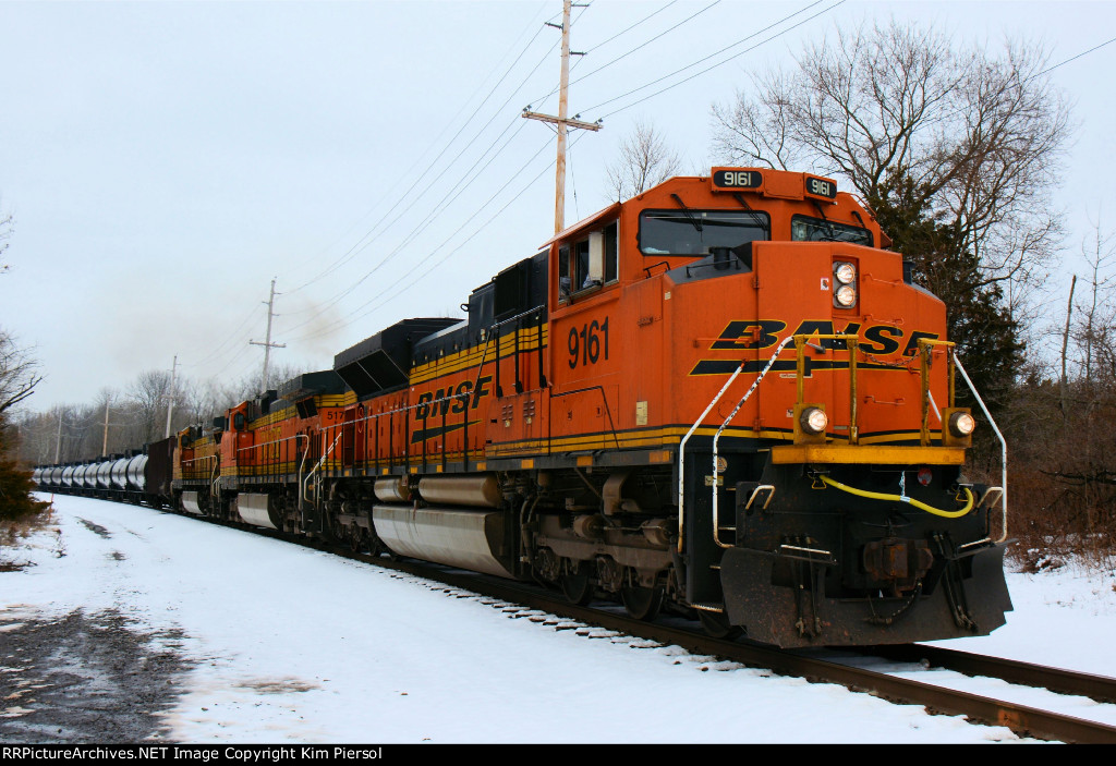BNSF 9161 CSX Train K042 Crude Oil Loads